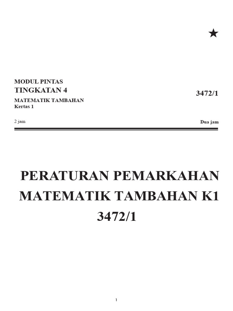 Jawapan Module Pintas MT T4 K1 Akhir Tahun | PDF