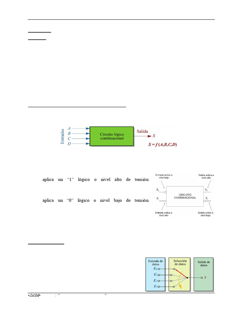 T02 Circuitos Combinacionales | PDF | Decimal codificado en binario | Puerta lógica