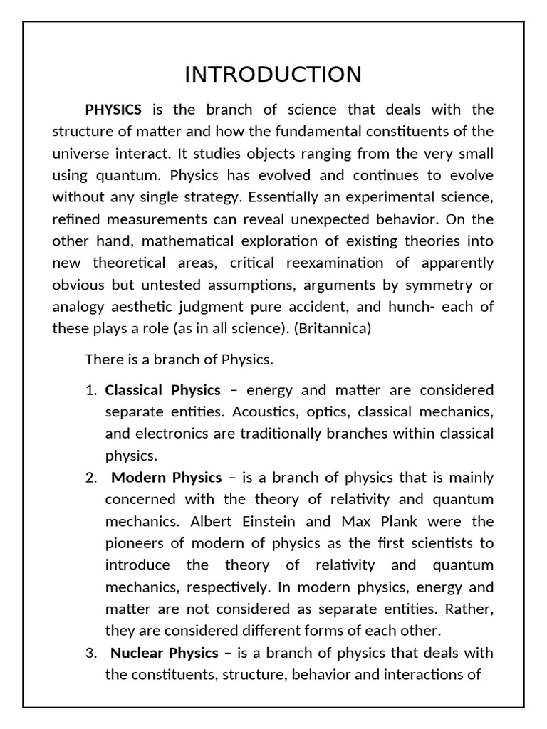 Physics (Research Paper) | PDF | Force | Velocity