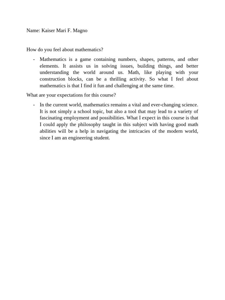 Math in The Modern WRLD | PDF