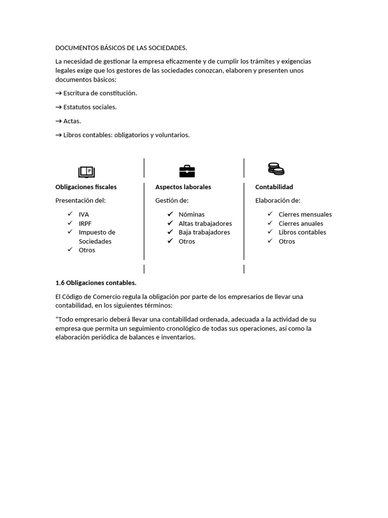 Documentos Básicos de Las Sociedades | PDF