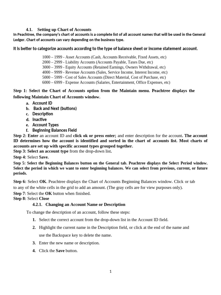 Setting Up Chart of Accounts | PDF | Expense | Payroll