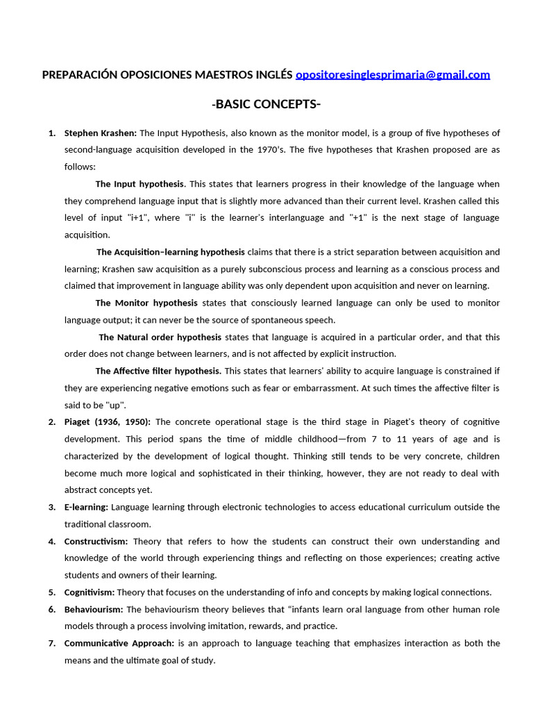 Basic Concepts | PDF