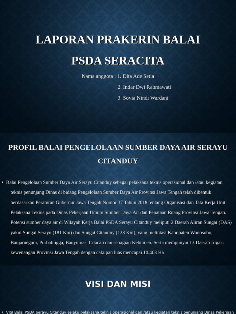 Presentasi Prakerin Balai Psda Seracita | PDF