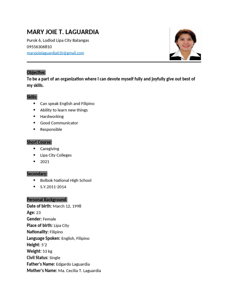 MJ Resume | PDF
