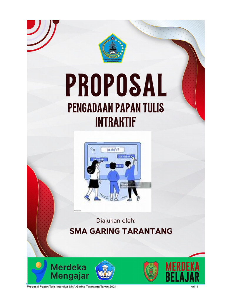 SMA Garing Tarantang - Proposal Papan Tulis Interaktif | PDF