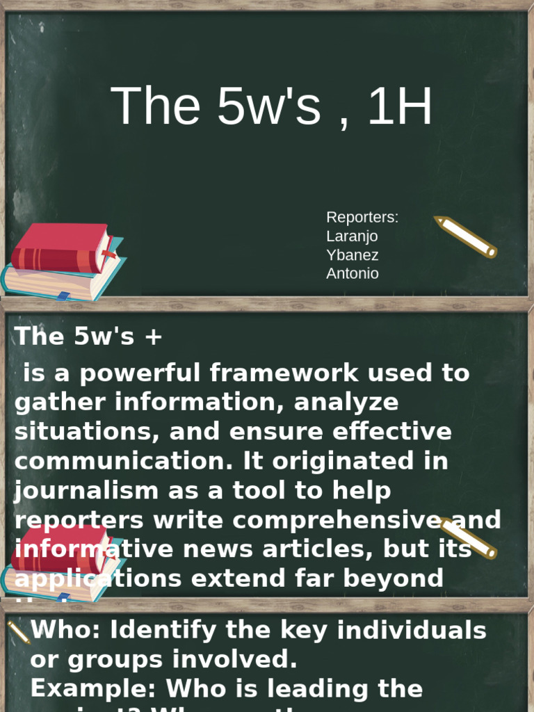 5 w's + how | PDF
