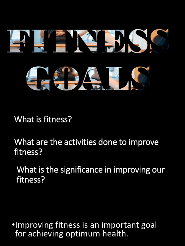 Lesson 2 Fitness Goals | PDF