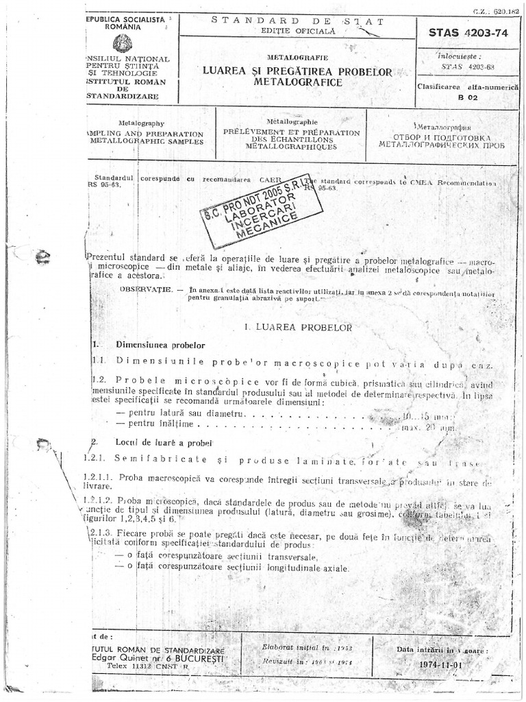 Stas 4203-1974 | PDF