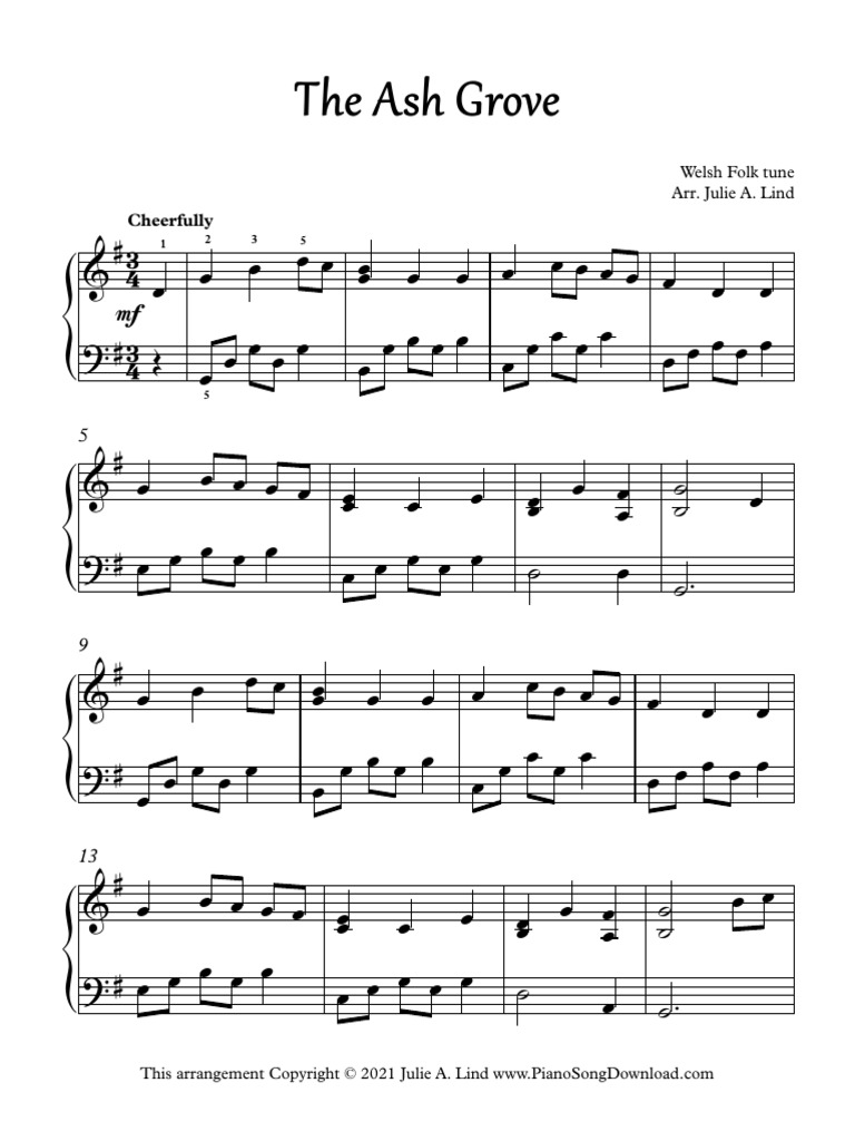 The Ash Grove - Intermediate | PDF