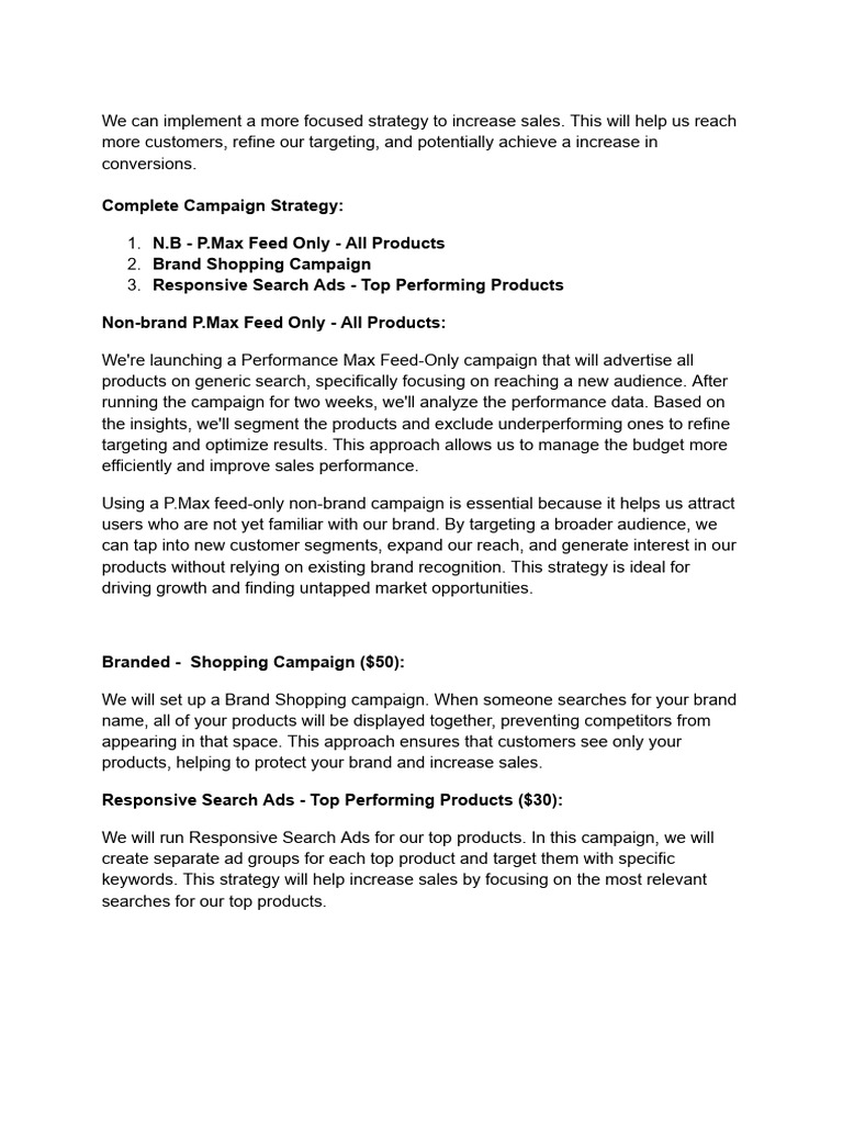 Worldwide and Gallery One - Google Ads Strategy | PDF