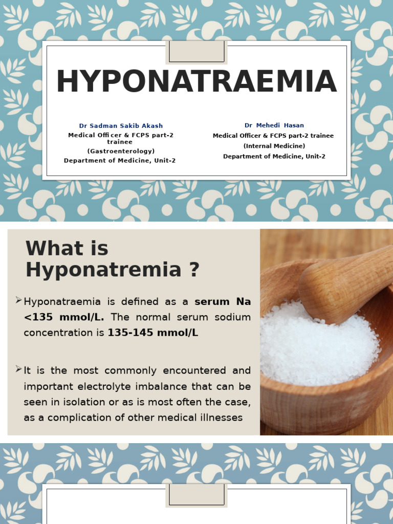 Hyponatremia | PDF