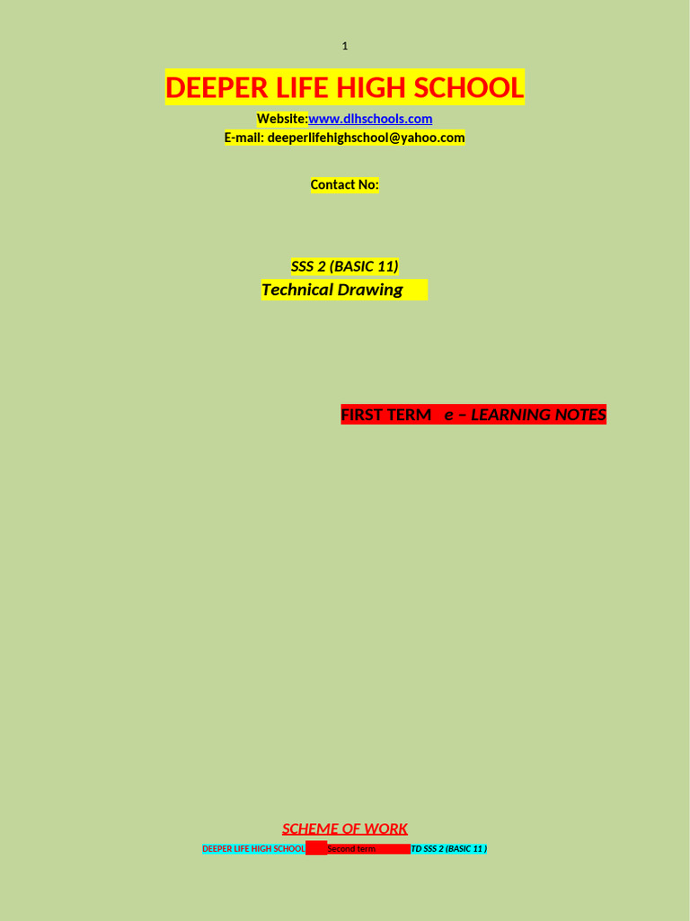 Ss 2 Second Term Final Pdf Classical Geometry Geometry 3011