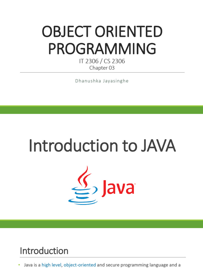 OOP - Chapter 03 | PDF