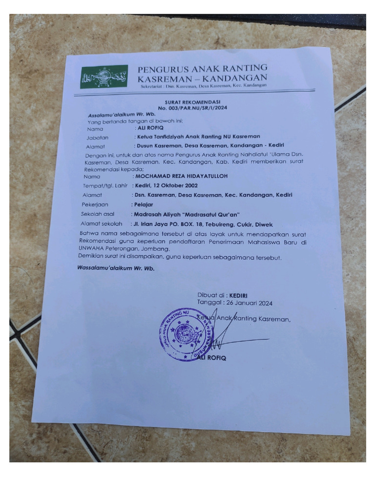 PDF Surat Nu | PDF