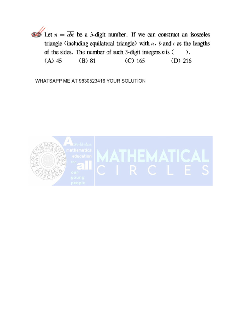 Fiitjee Rmo Camp 2024 Day 1 | PDF