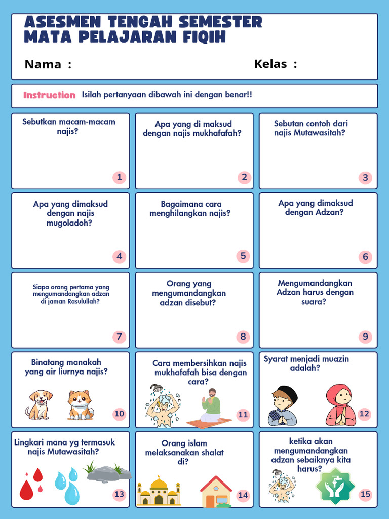 WH Questions Elementary Speaking Questions Worksheet Blue in Cute Style ...