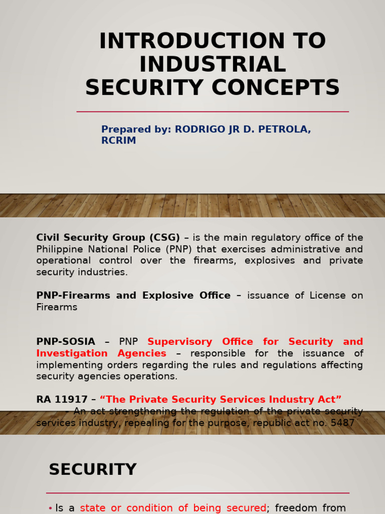 Lea 3 Introduction To Industrial Security Concepts | PDF