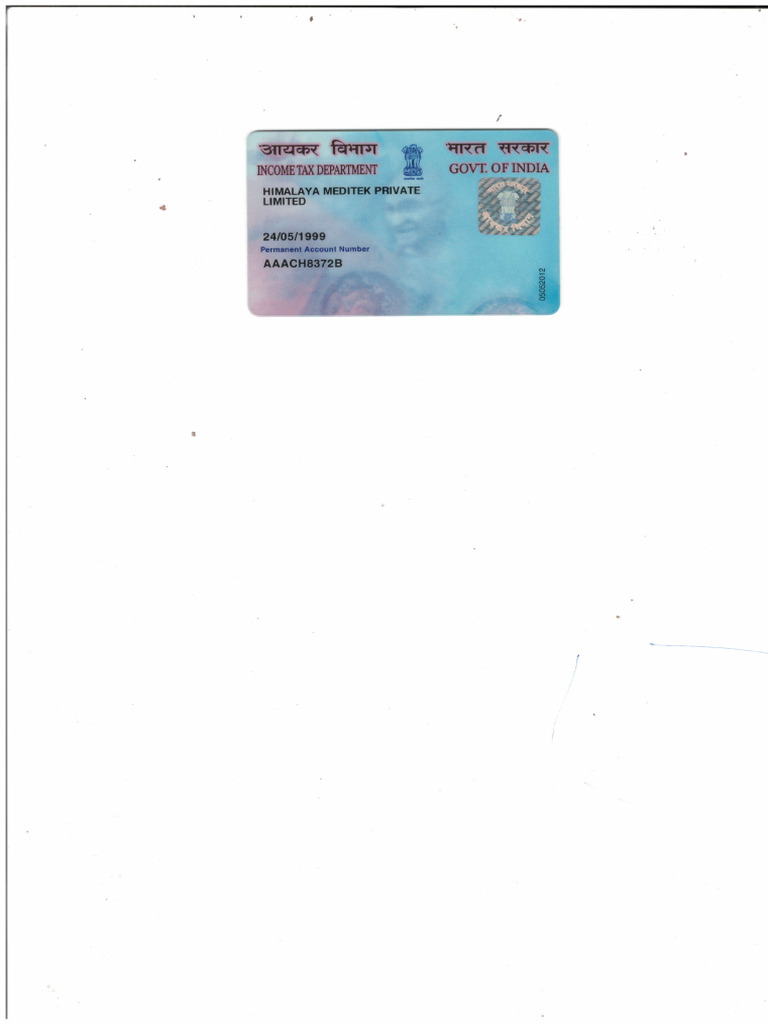 Himalaya Pancard | PDF