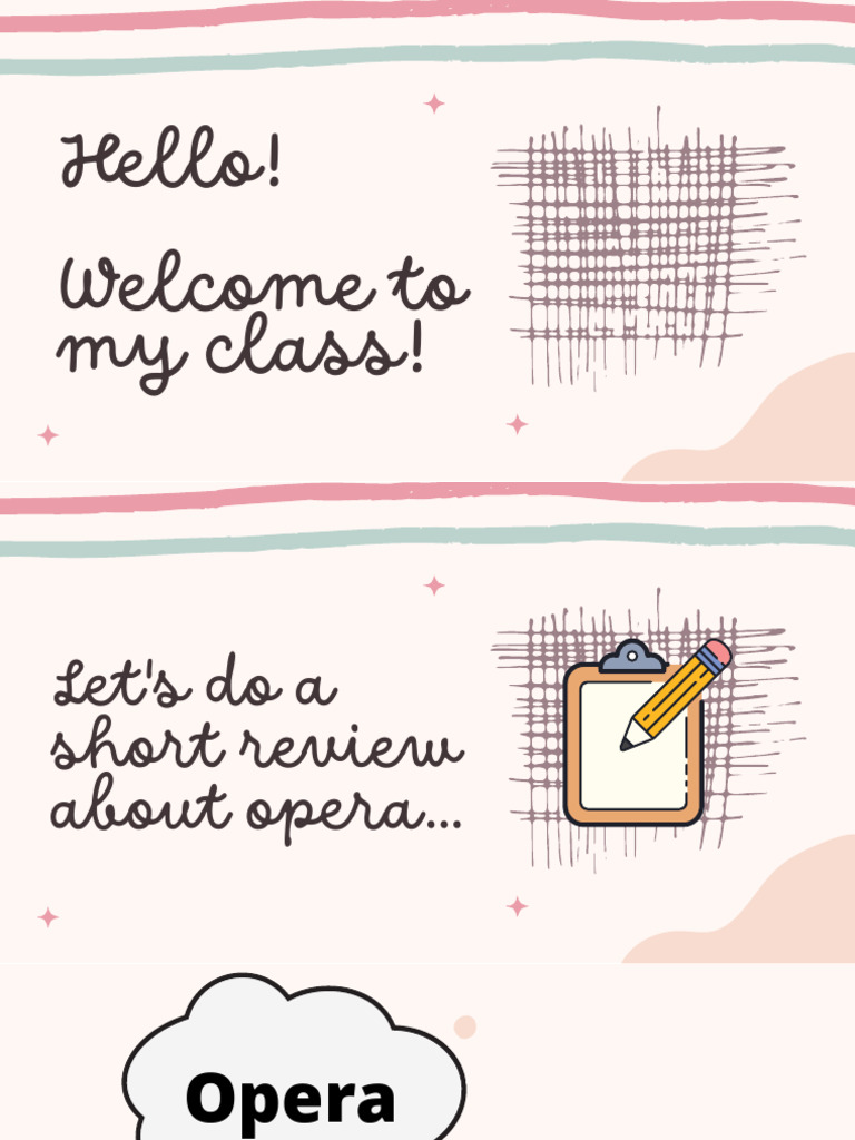 Hello! Welcome To My Class! | PDF