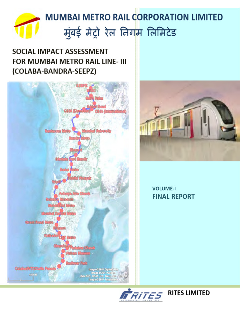 Mumbai Metro Rail Corporation Limited: Social Impact Assessment FOR ...