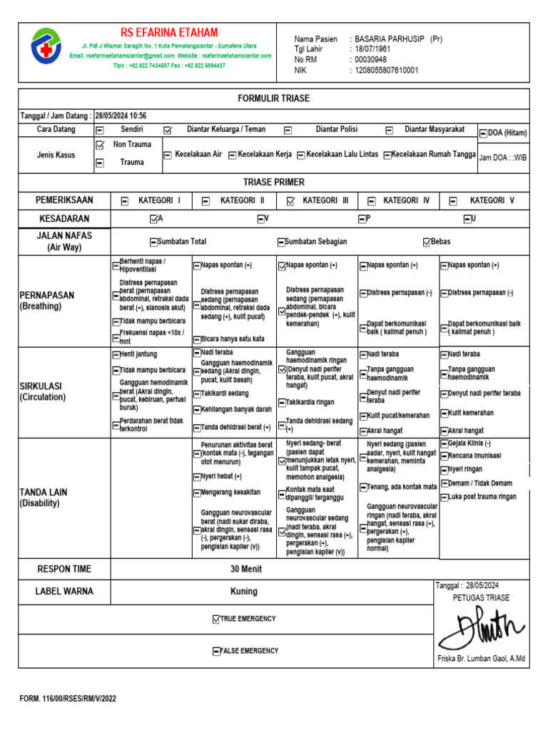 TRIASE - ASESMEN IGD - Merged | PDF
