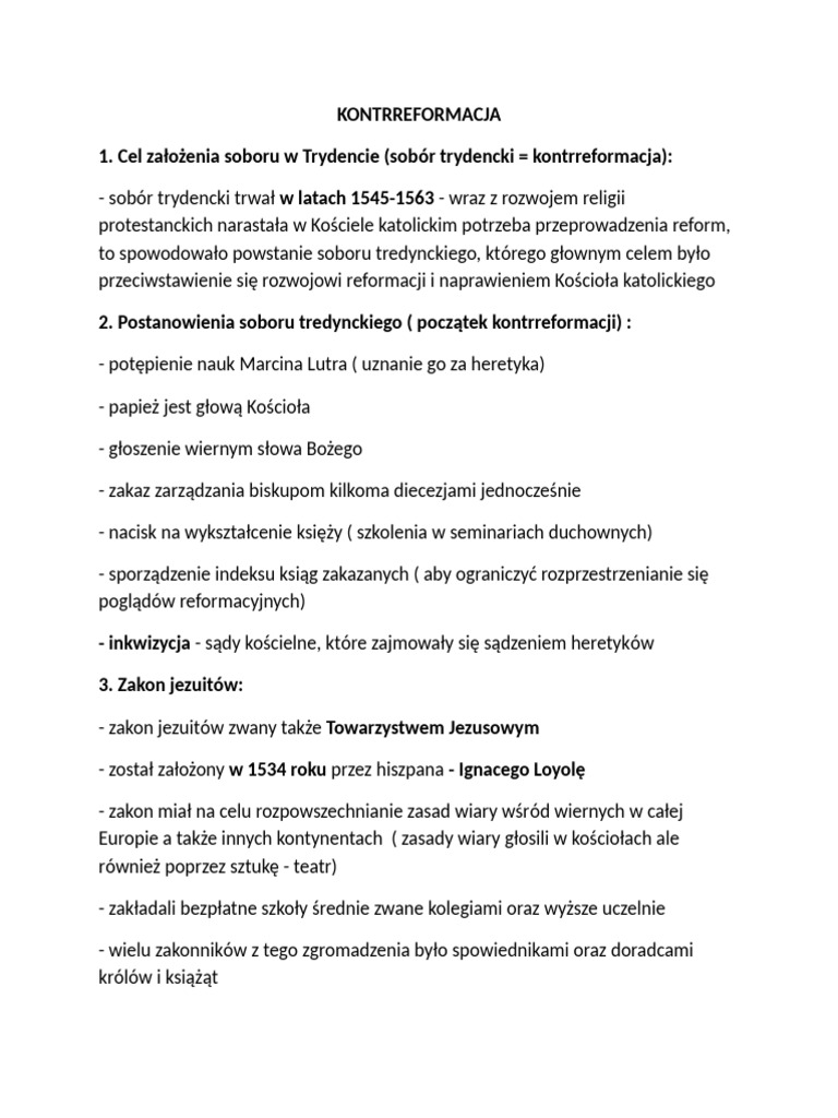 Kontrreformacja | PDF