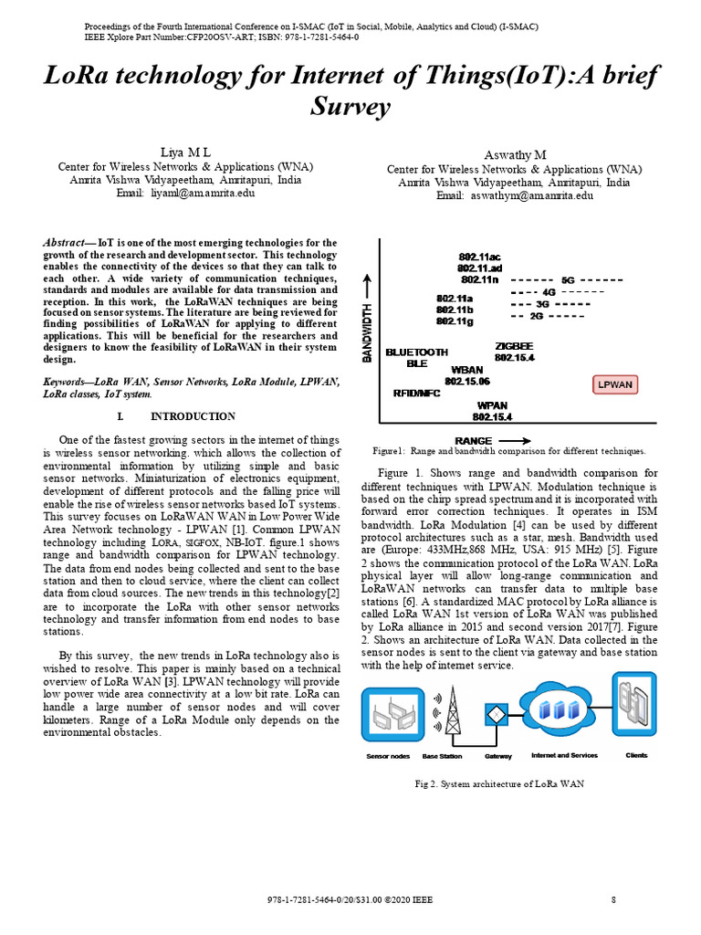LoRa Technology Ieee | PDF