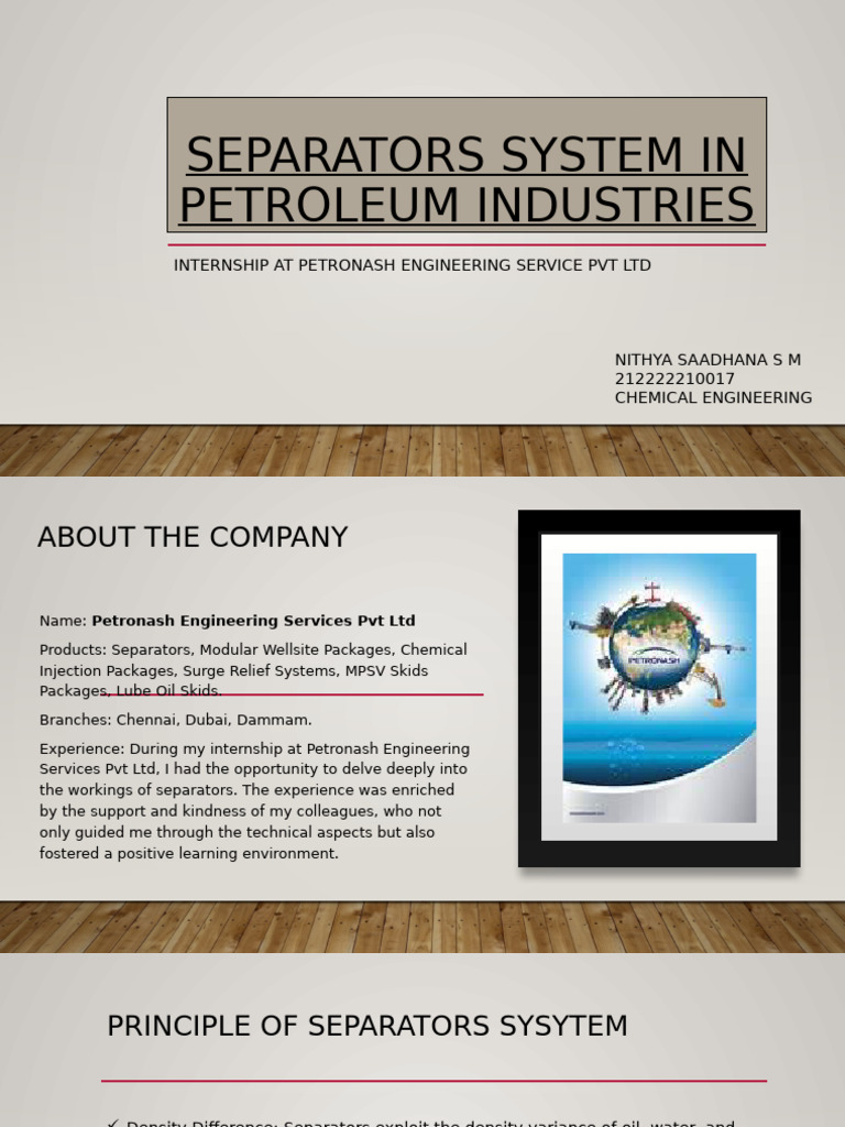 Separators System in Petroleum Industries | PDF