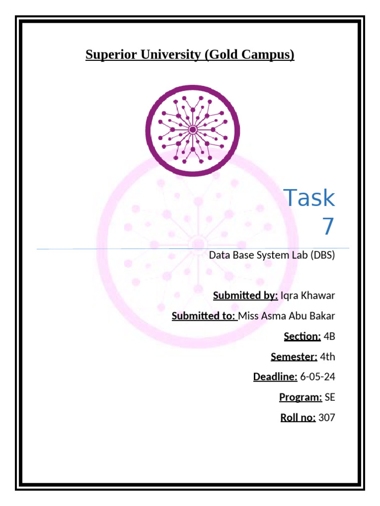 Iqra Khawar 307 SoloLearn[SQL] 4B section | PDF