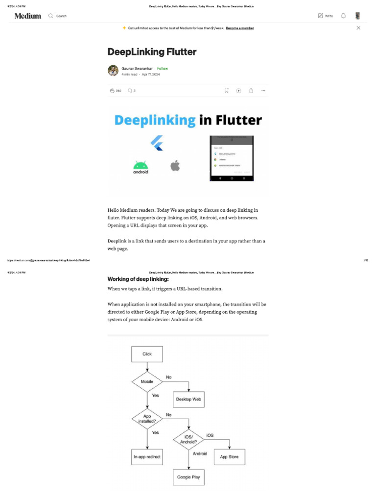 Flutter Deeplink Tutorial3 | PDF