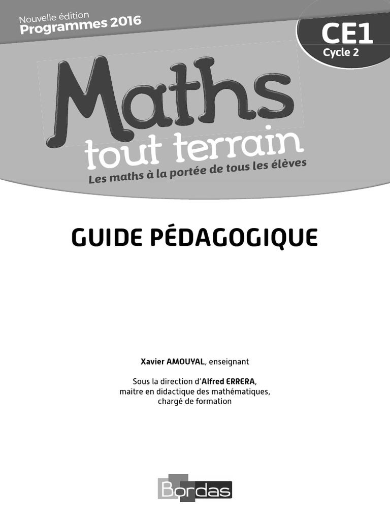 Maths Tout Terrain CE1 | PDF