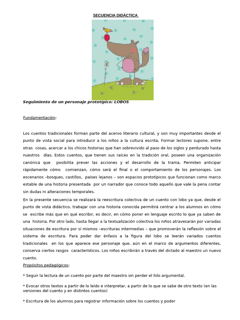 CUENTOS CON LOBOS LOBOS | PDF