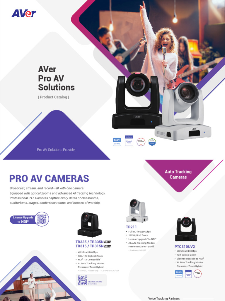 AVer Pro AV Solutions Brochure 2024Q1 Q2 | PDF