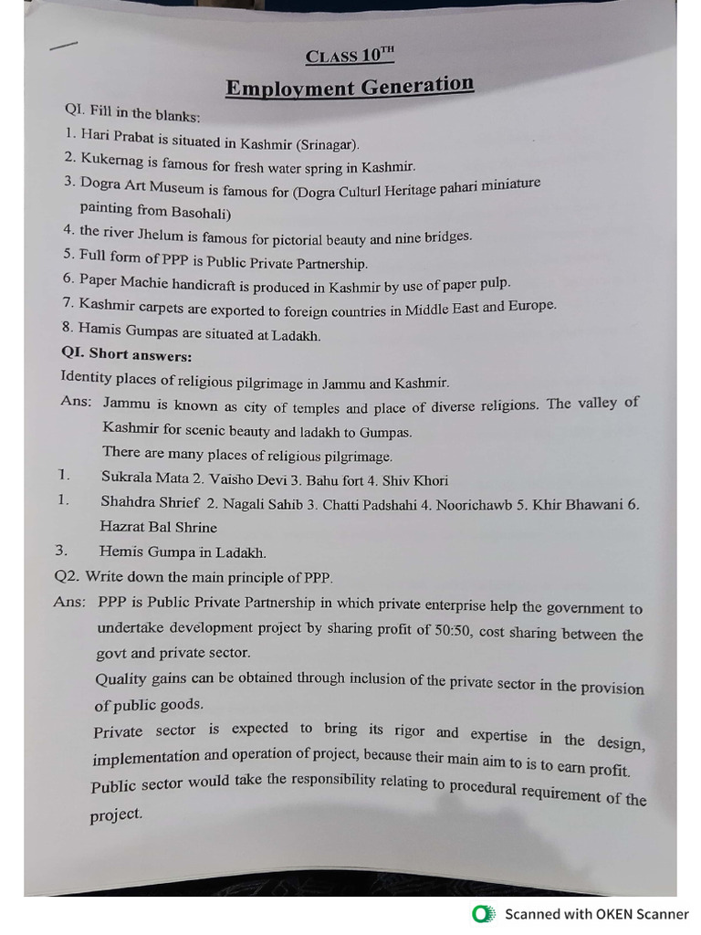 Employment Generation | PDF