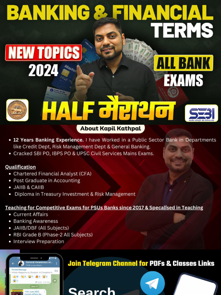 Banking, Financial & Economic Awareness New Topics 2024 Kapil Kathpal | PDF