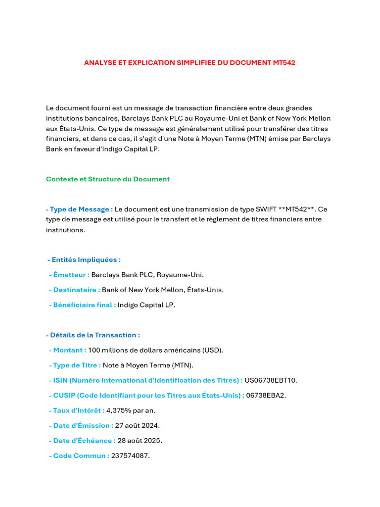 Explication Mt542 | PDF