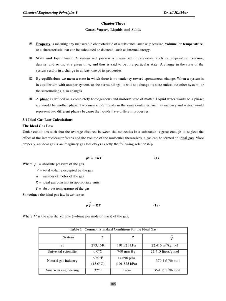 Principle of Gas | PDF