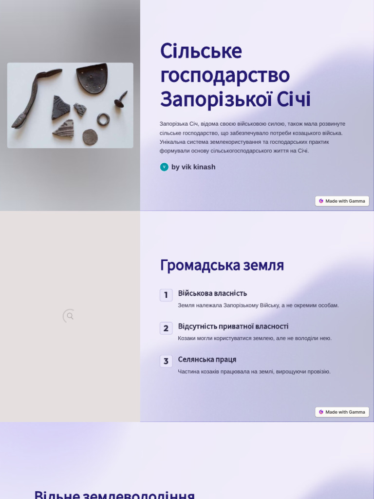 Silske Gospodarstvo Zaporizkoyi Sichi | PDF