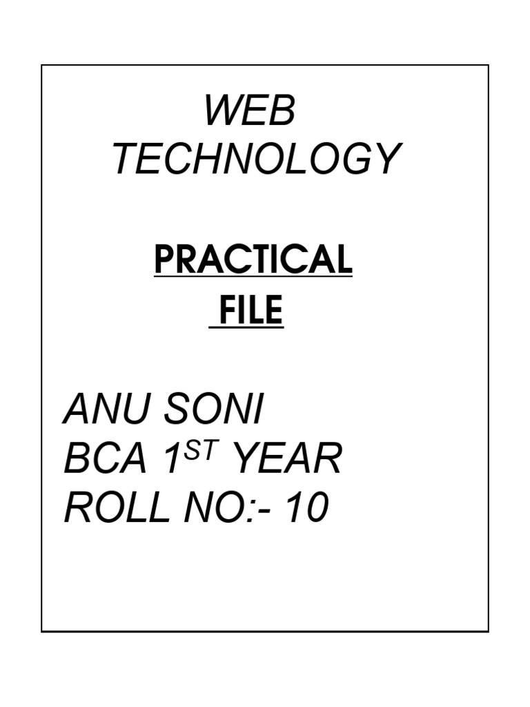 Web Tech Project | PDF