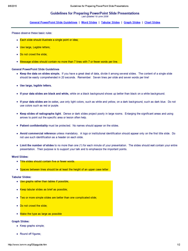 Ref - 7 - Guidelines For Preparing PowerPoint Slide Presentations | PDF