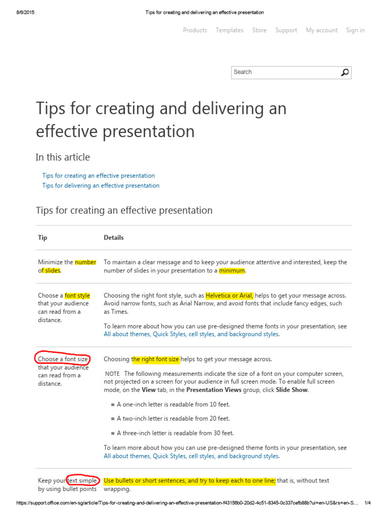 Ref - 8 - Tips For Creating and Delivering An Effective Presentation | PDF
