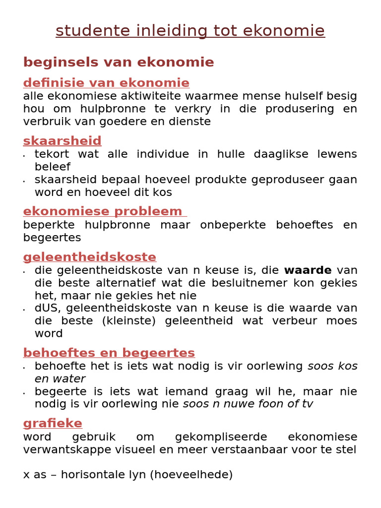 Begin Van Ekonomie | PDF