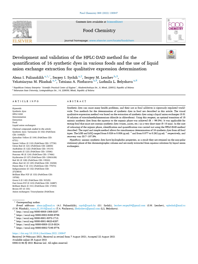 16 Boya HPLC-DAD - 2022 (Alena) | PDF