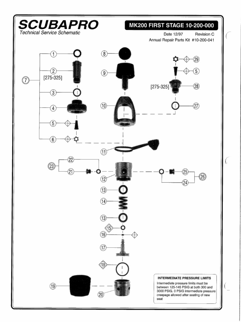 Scubapro mk200 Rev C 10 200 000 | PDF
