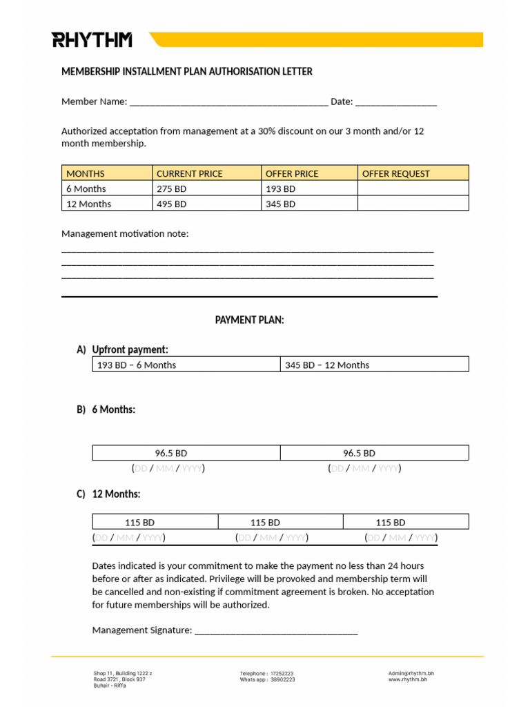 Installment Plans | PDF