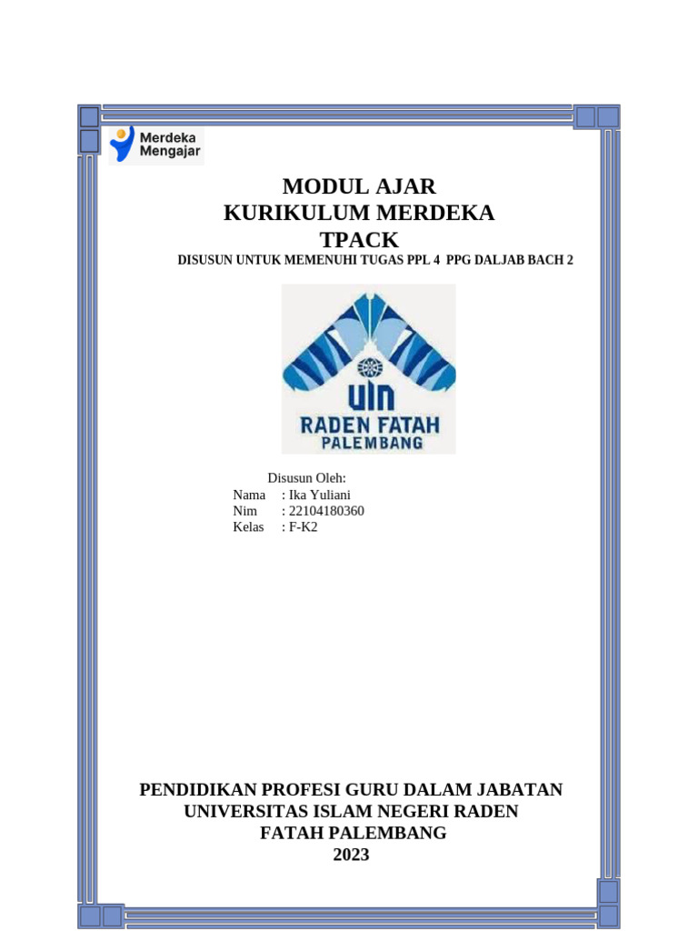 Modul Ajar Tpack | PDF