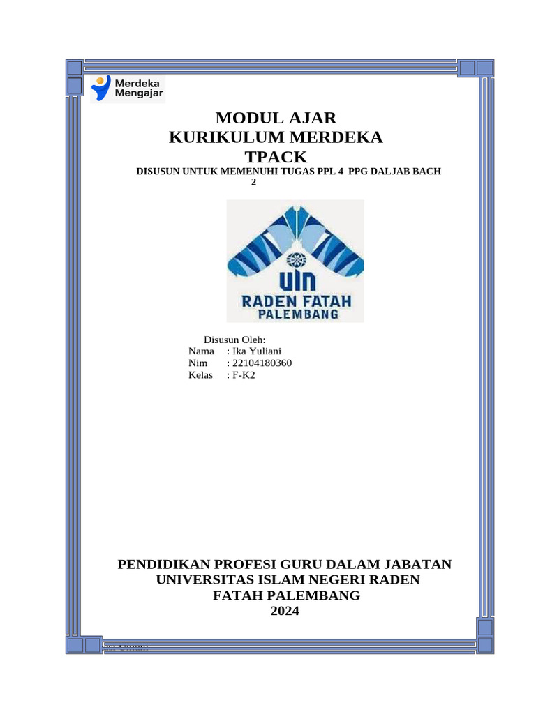 MODUL AJAR PJBL | PDF