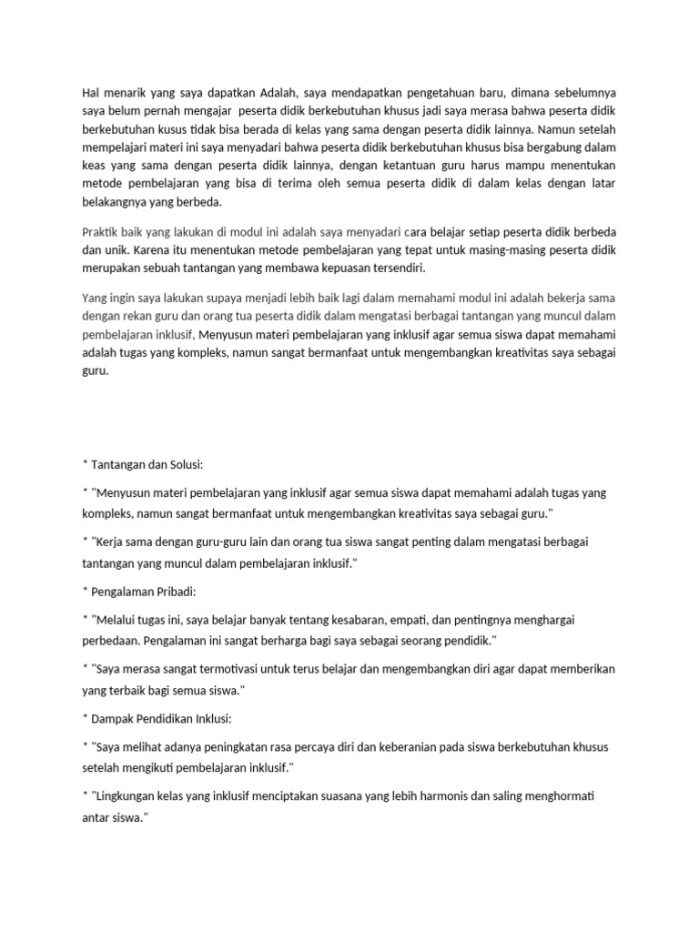 Cerita Reflektif | PDF