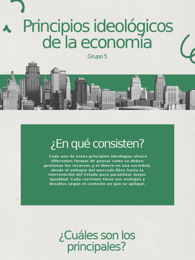 Principios Ideológicos de La Economía | PDF